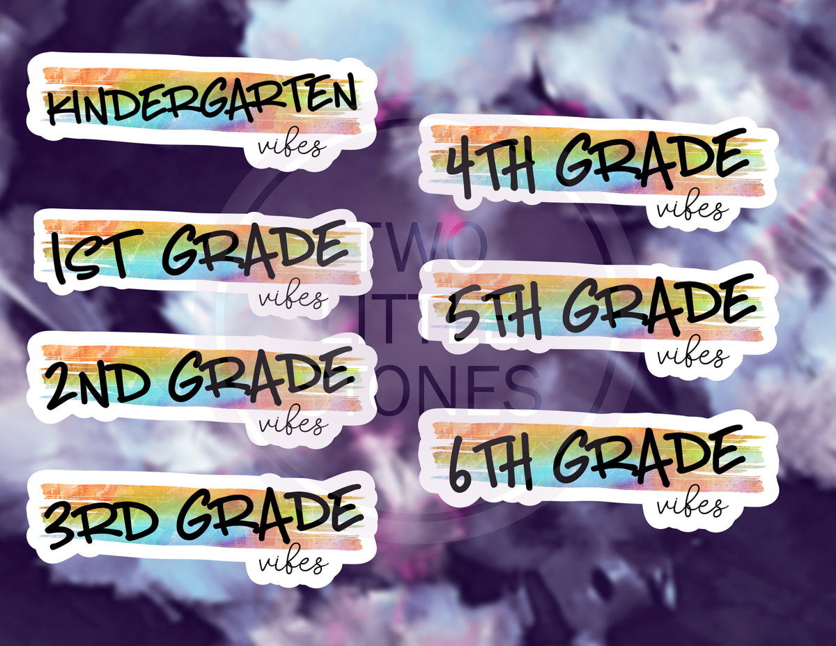 Grade School Sticker | School Sticker – Two Little Stones